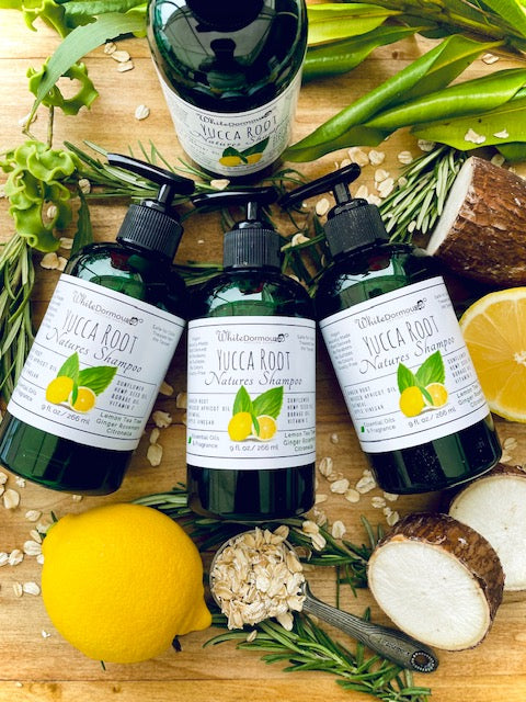 Yucca Root Liquid Shampoo Lemon Tea Tree Rosemary – White Dormouse ...